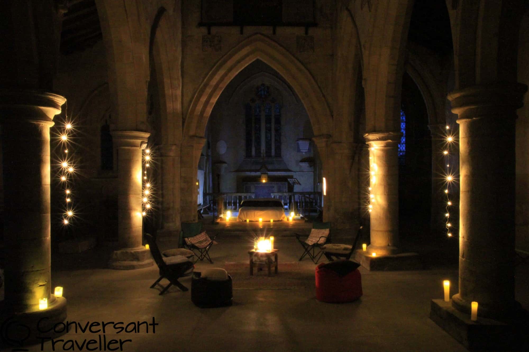 Champing - sleeping in your own private church - Conversant Traveller